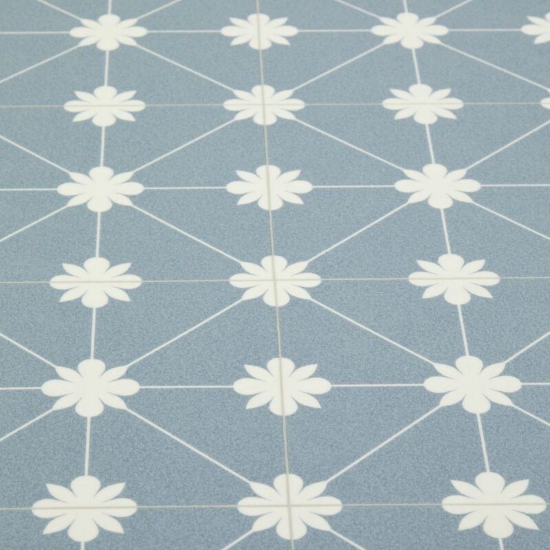 Laura Blue Sheet Vinyl Flooring